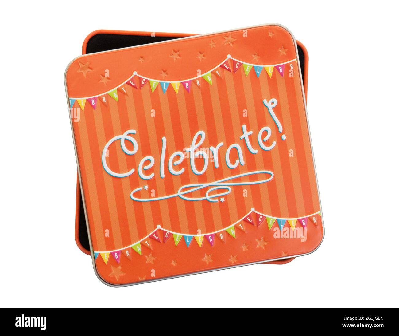 Small gift: Celebration box isolated Stock Photo - Alamy