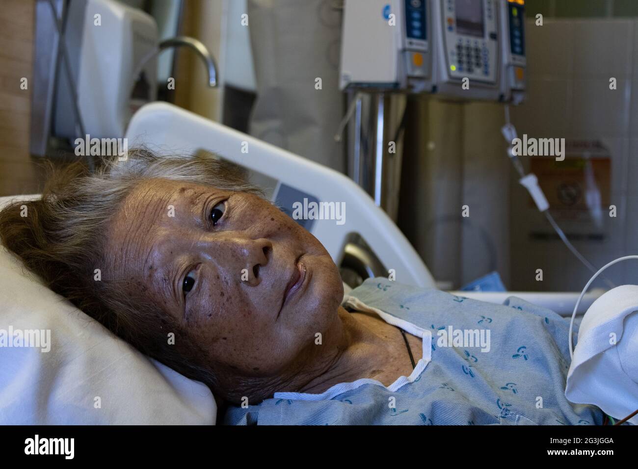 Captures of my recovering Grandma in a hospital Stock Photo - Alamy