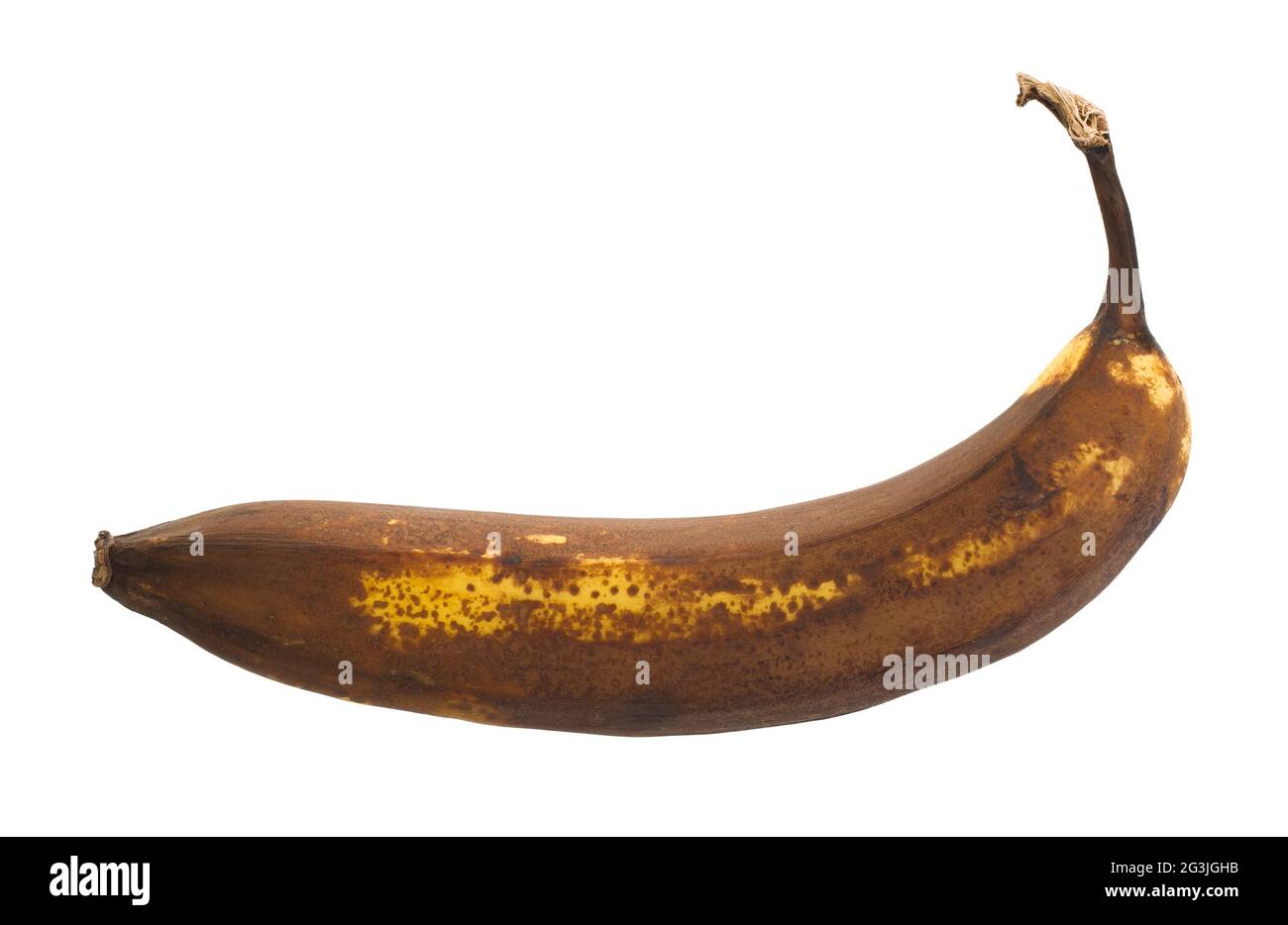 Over ripe banana, isolated Stock Photo - Alamy