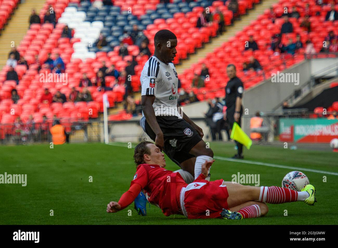London, England 22 May 2021. The Buildbase FA Trophy Final between ...