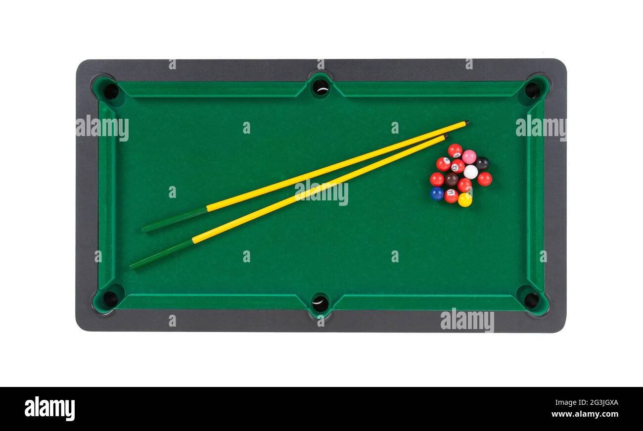 Miniature billiard table Stock Photo - Alamy
