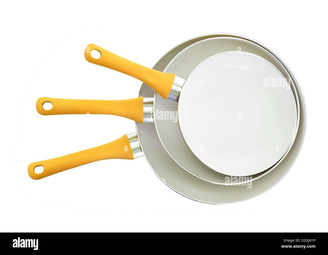 Set three frying pans hi-res stock photography and images - Alamy