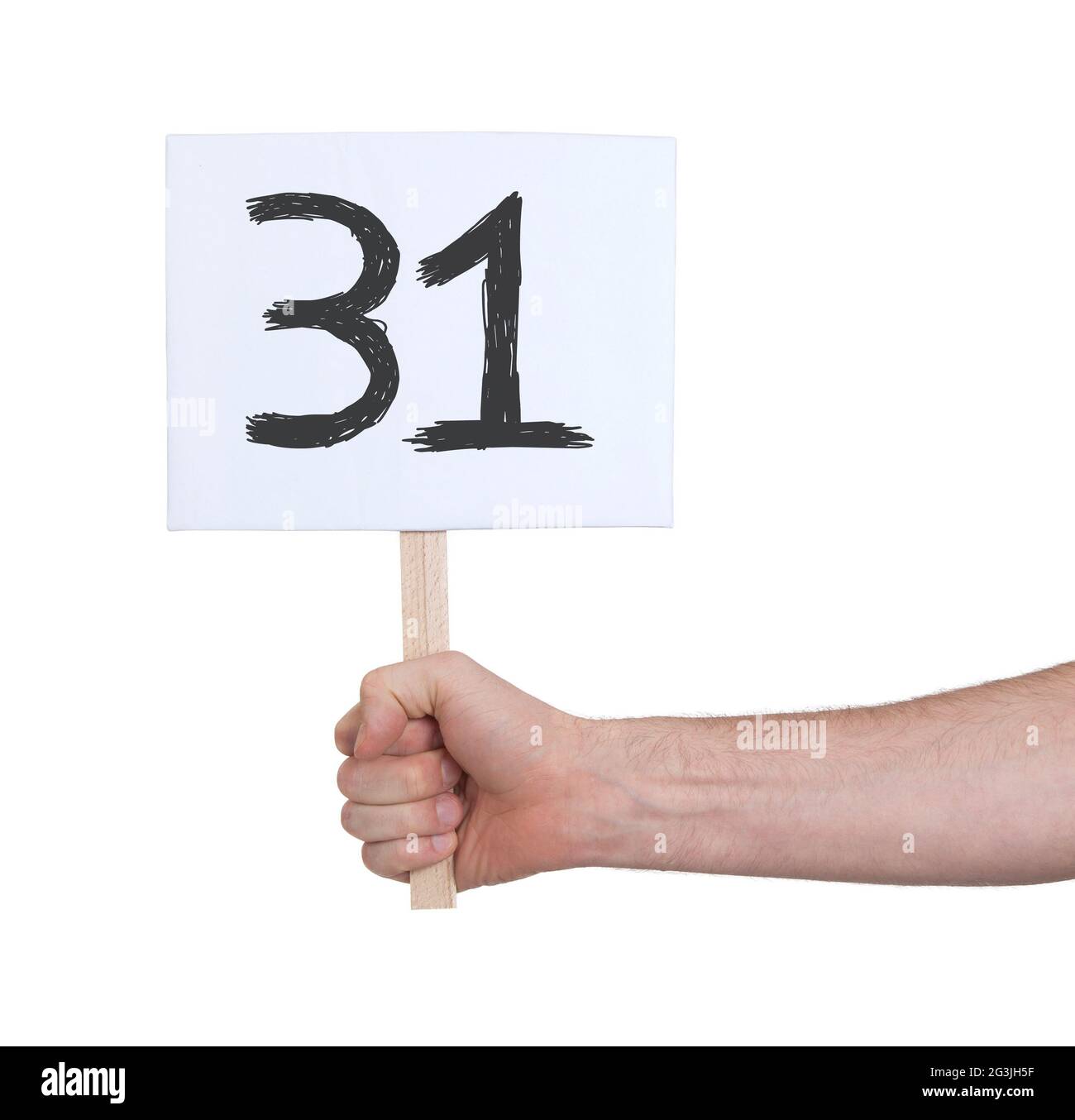 Number 31 Cut Out Stock Images & Pictures - Alamy