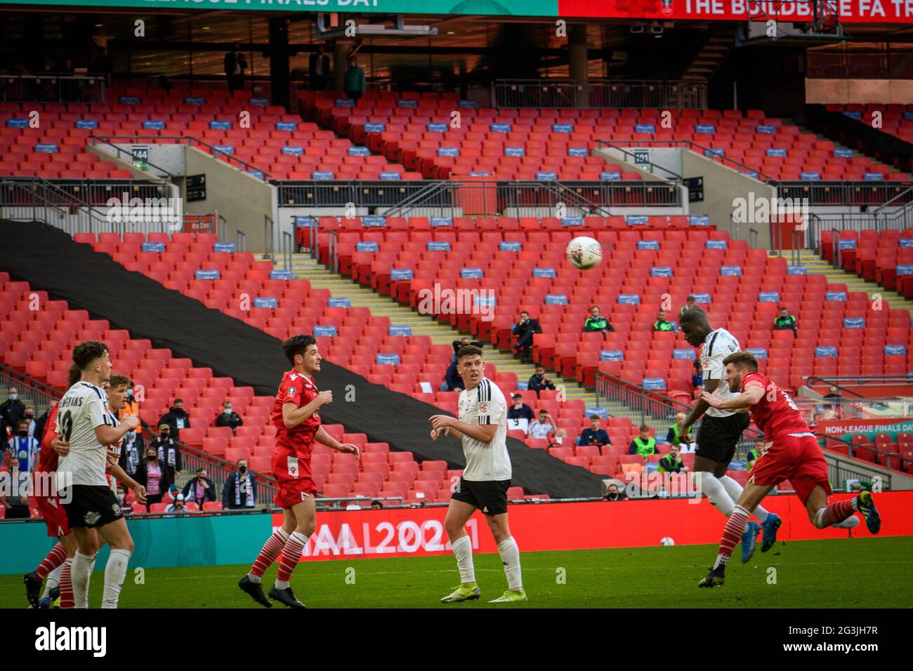 London, England 22 May 2021. The Buildbase FA Trophy Final between ...