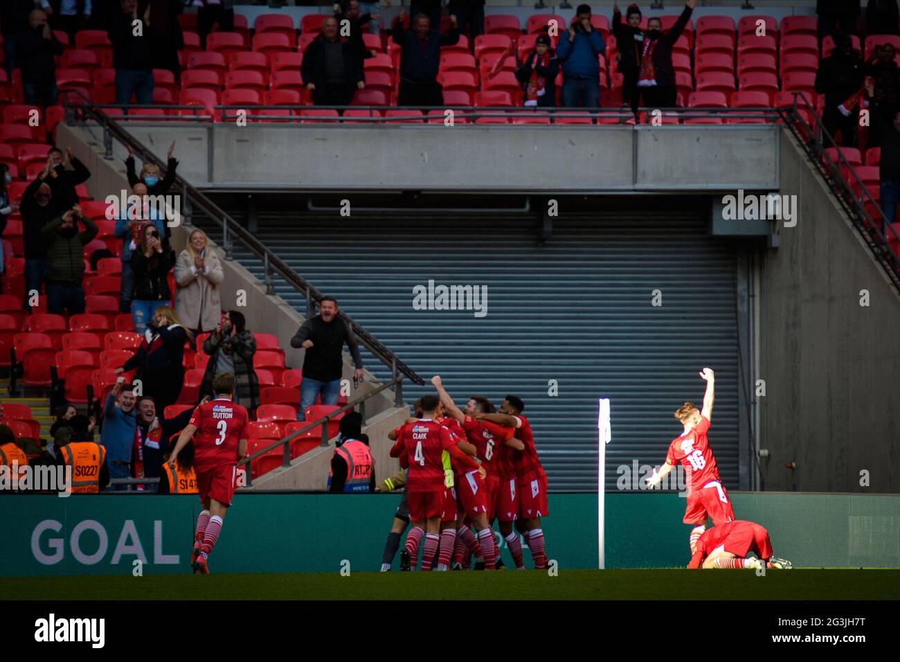London, England 22 May 2021. The Buildbase FA Trophy Final between ...