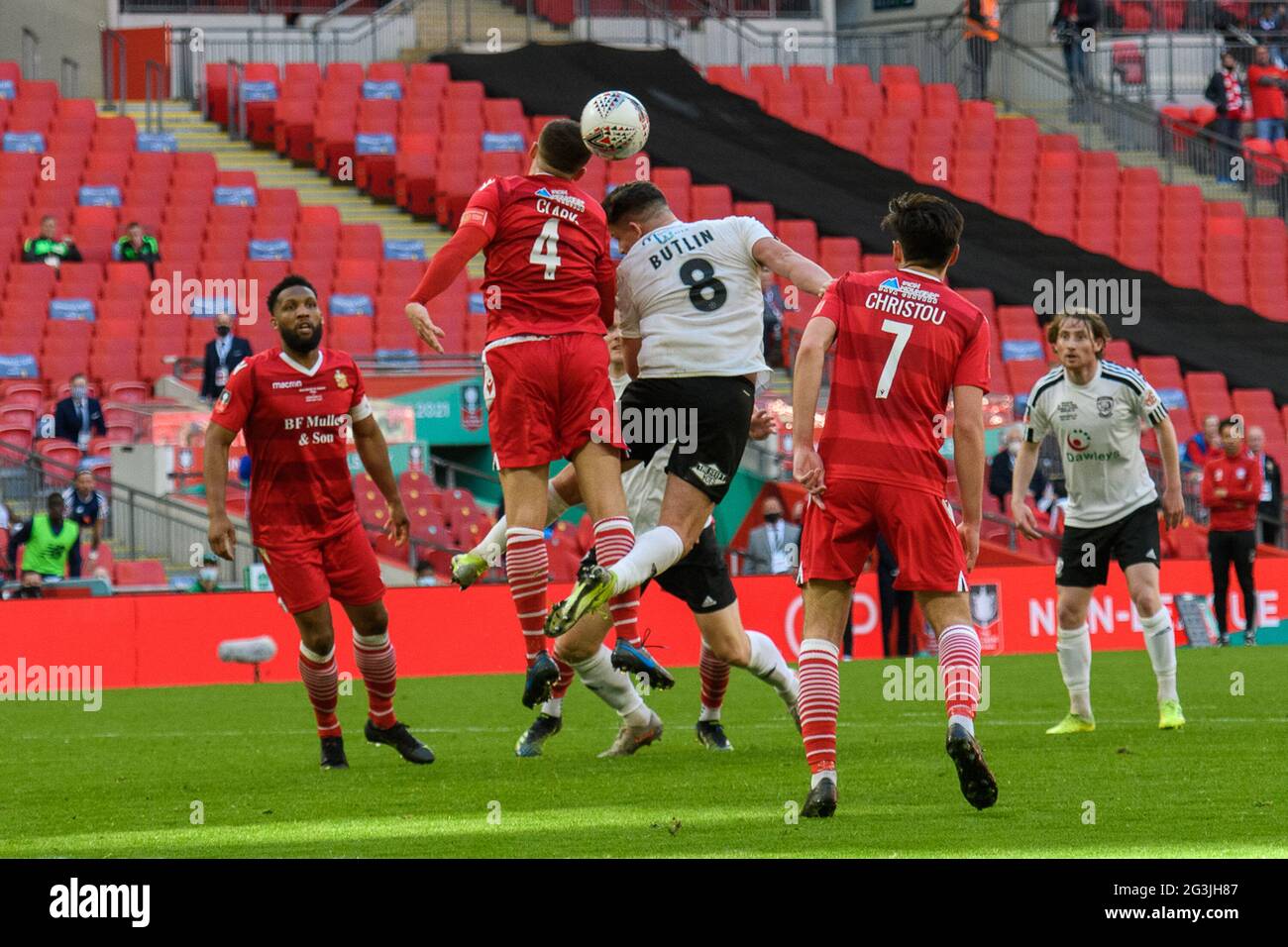 London, England 22 May 2021. The Buildbase FA Trophy Final between ...