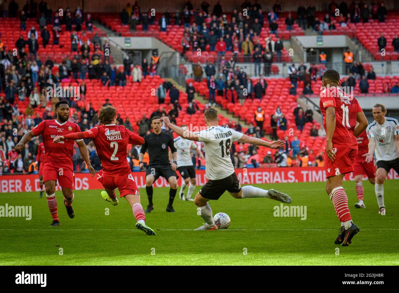 London, England 22 May 2021. The Buildbase FA Trophy Final between ...