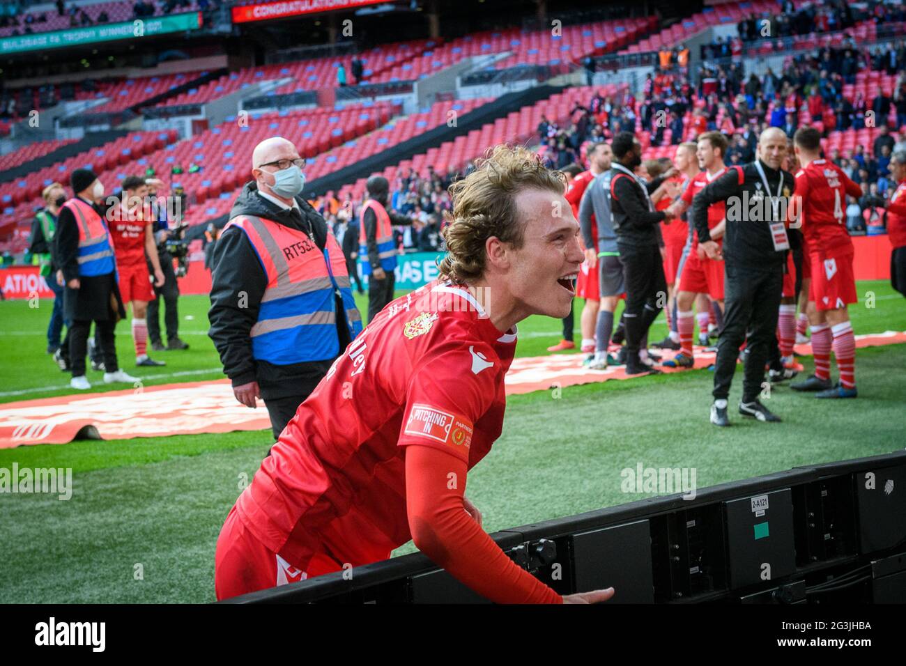 London, England 22 May 2021. The Buildbase FA Trophy Final between ...