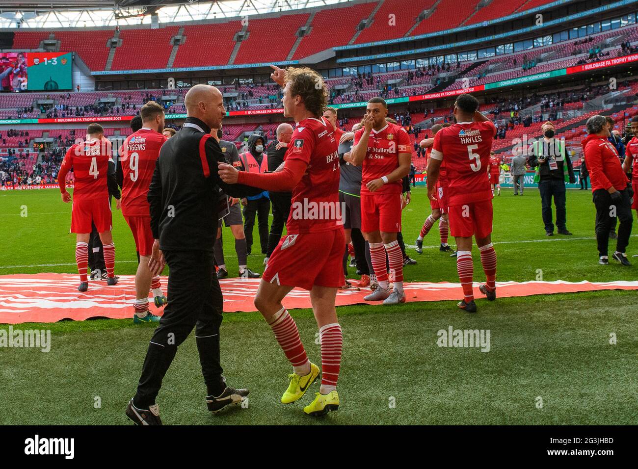 London, England 22 May 2021. The Buildbase FA Trophy Final between ...