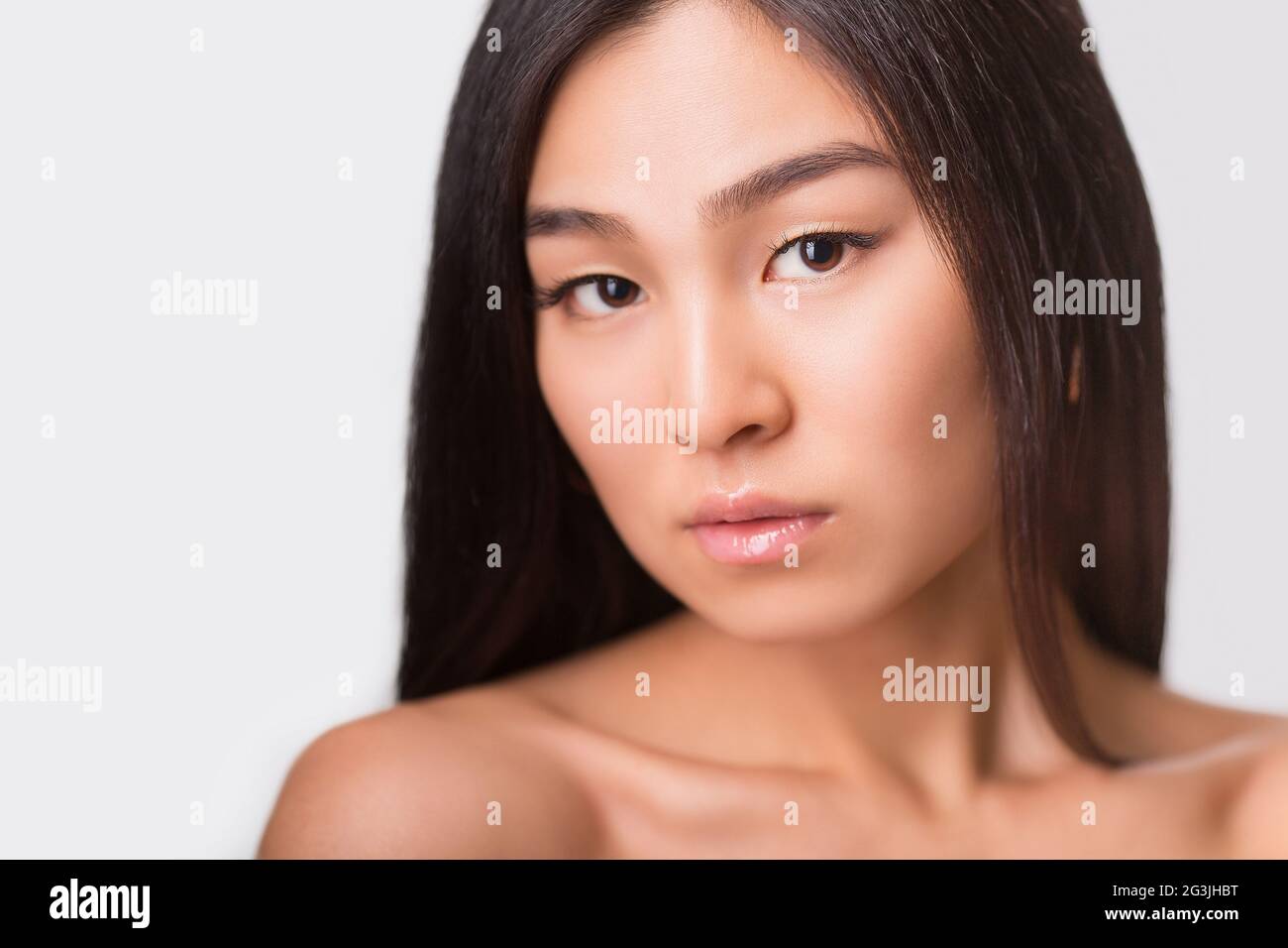 Face of Asian lady Stock Photo - Alamy