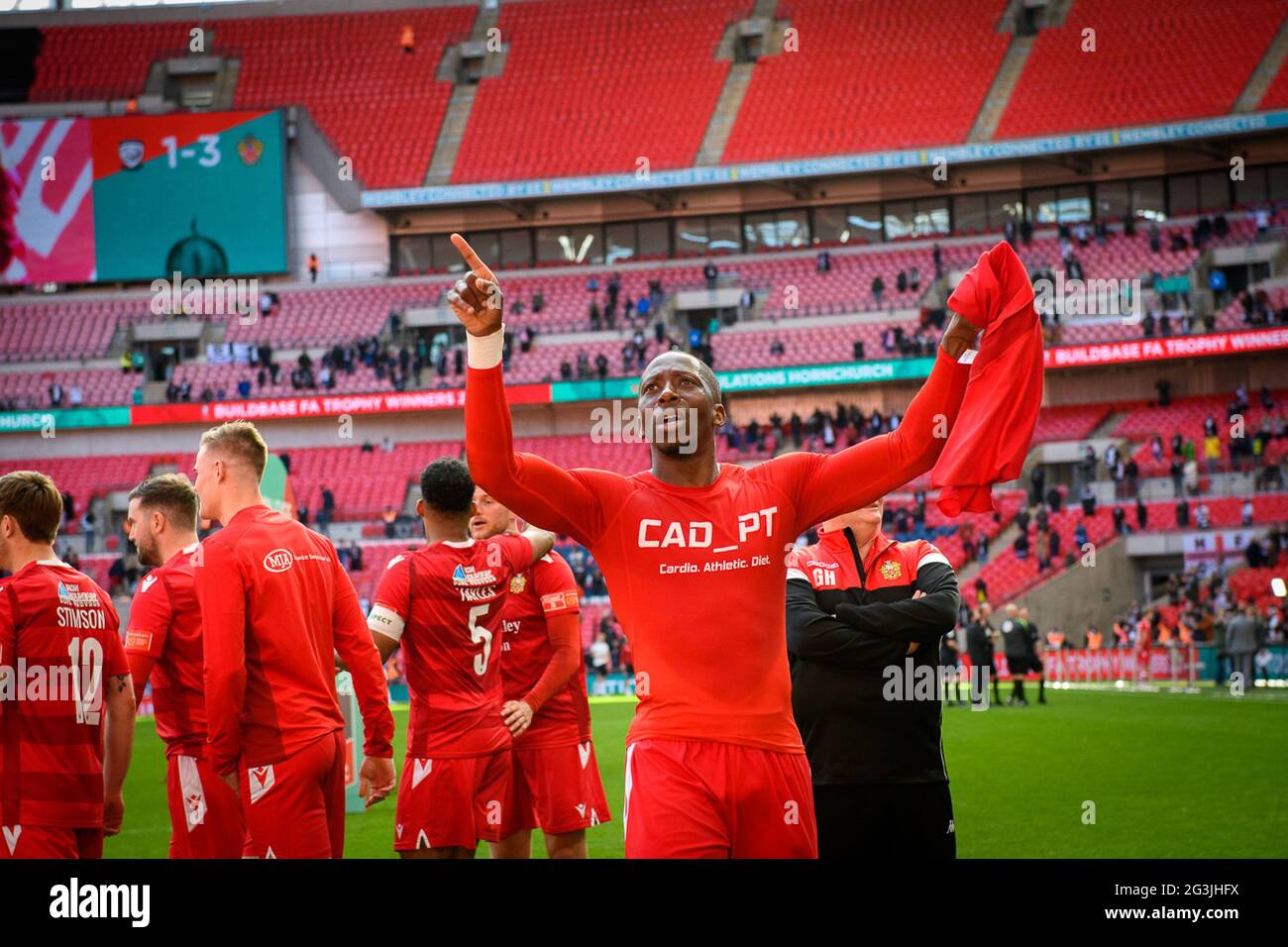 London, England 22 May 2021. The Buildbase FA Trophy Final between ...