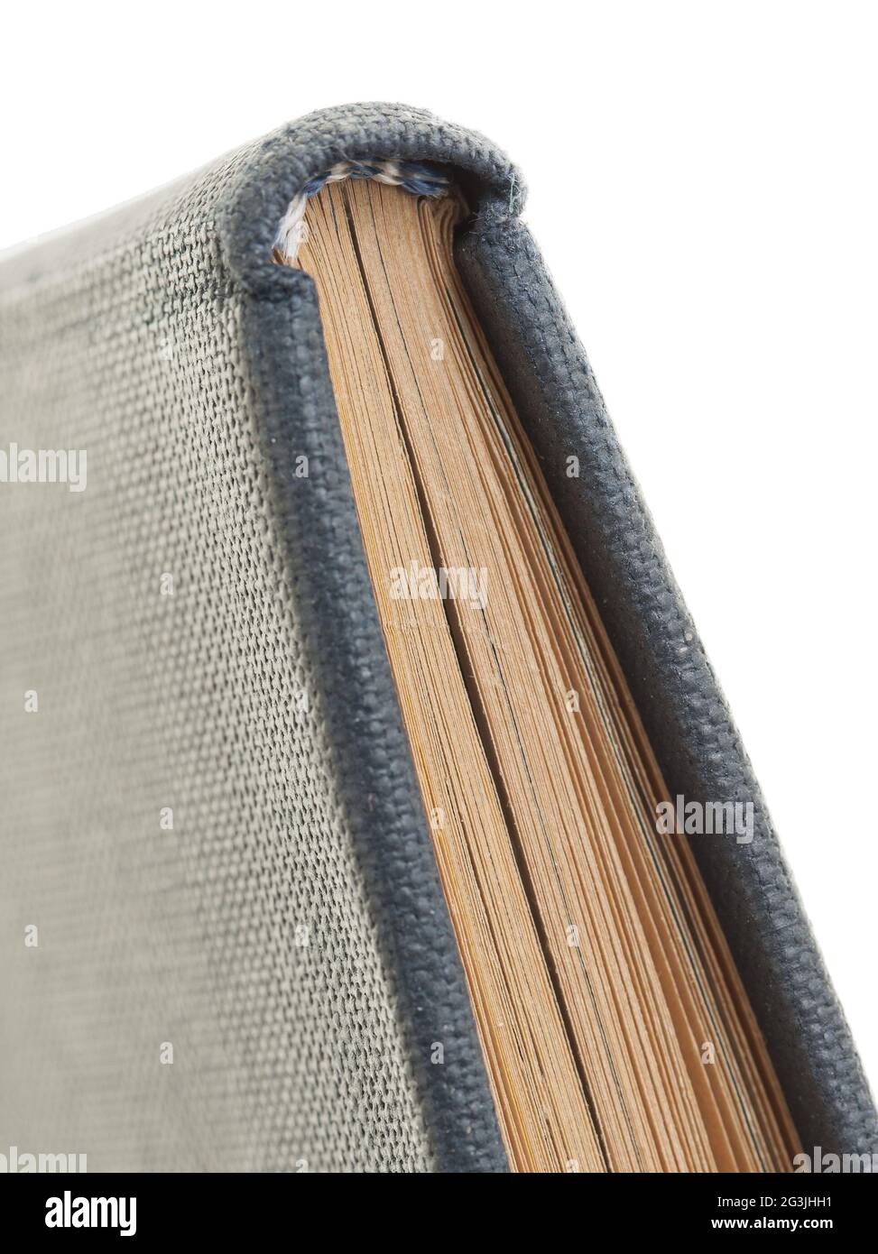 Closed old book isolated Stock Photo - Alamy