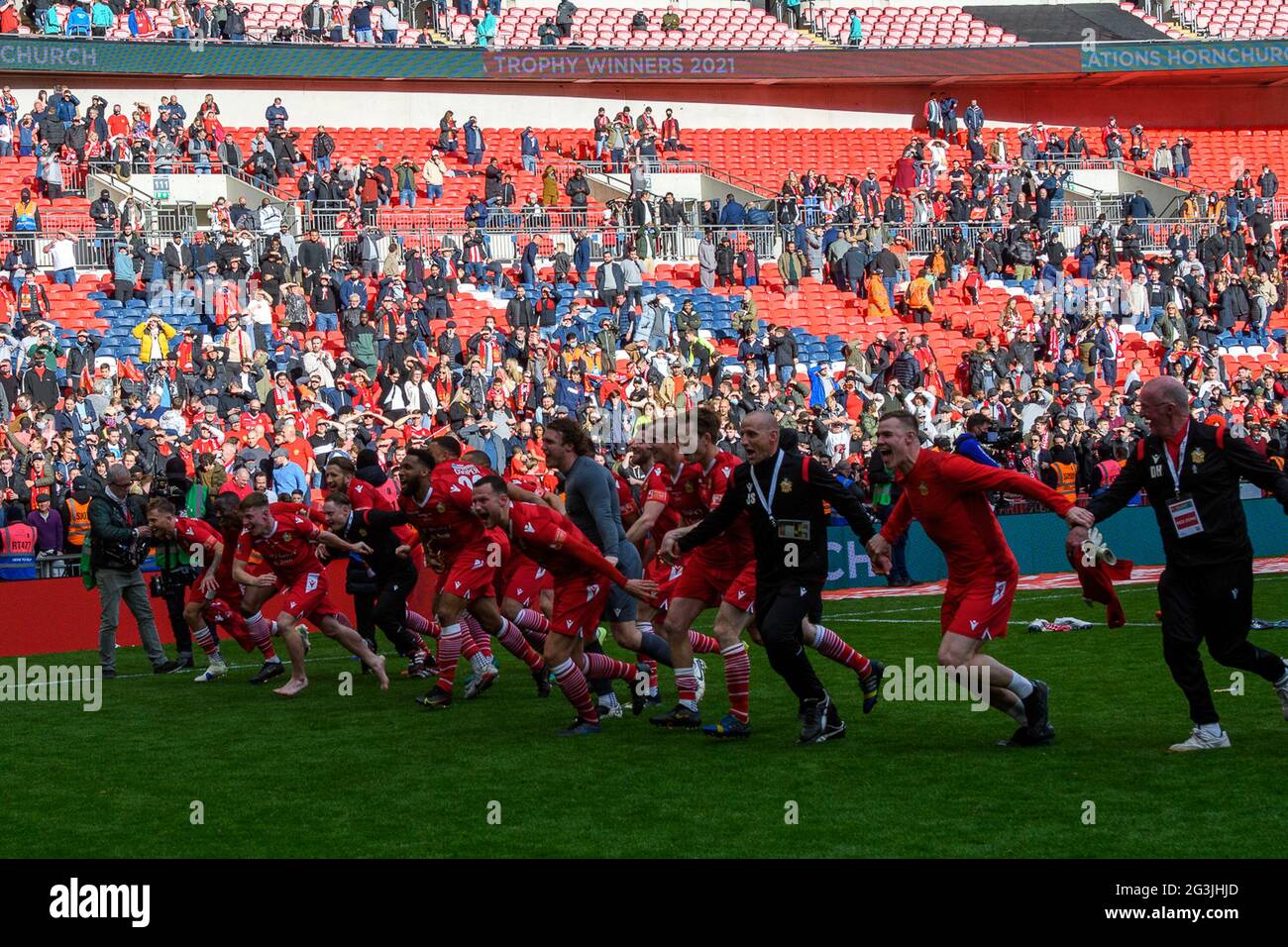 London, England 22 May 2021. The Buildbase FA Trophy Final between ...