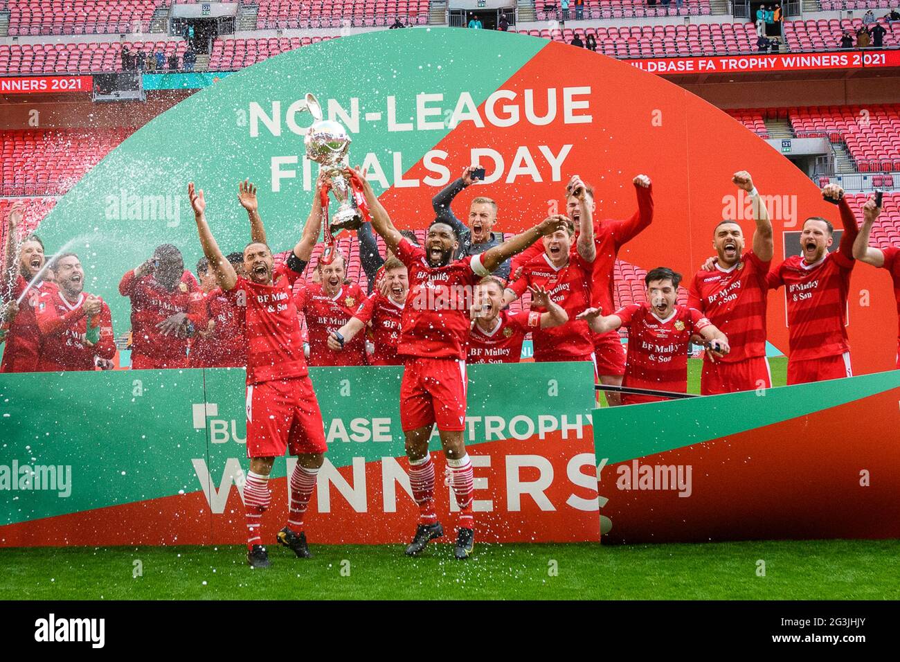 London, England 22 May 2021. The Buildbase FA Trophy Final between ...