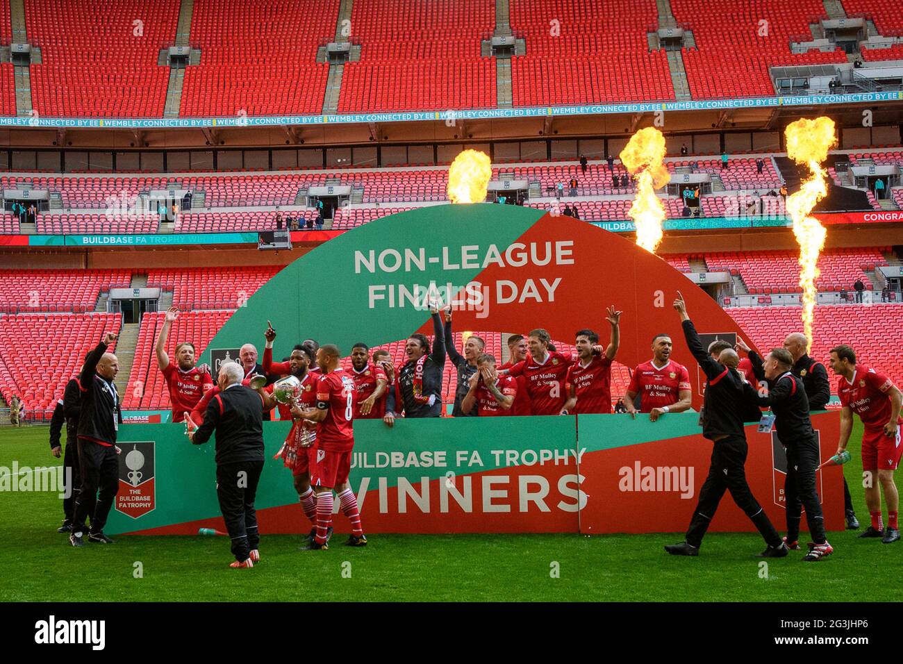 London, England 22 May 2021. The Buildbase FA Trophy Final between ...
