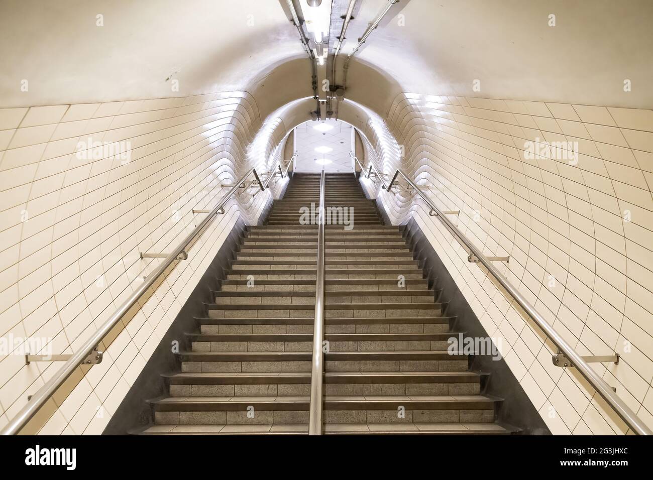 View looking up and down some stairs Stock Photo - Alamy