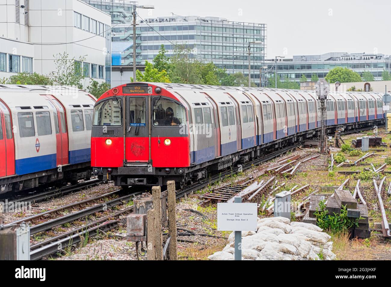 LONDON, UNITED KINGDOM - MAY 21st, 2021: Piccadilly Line train ...