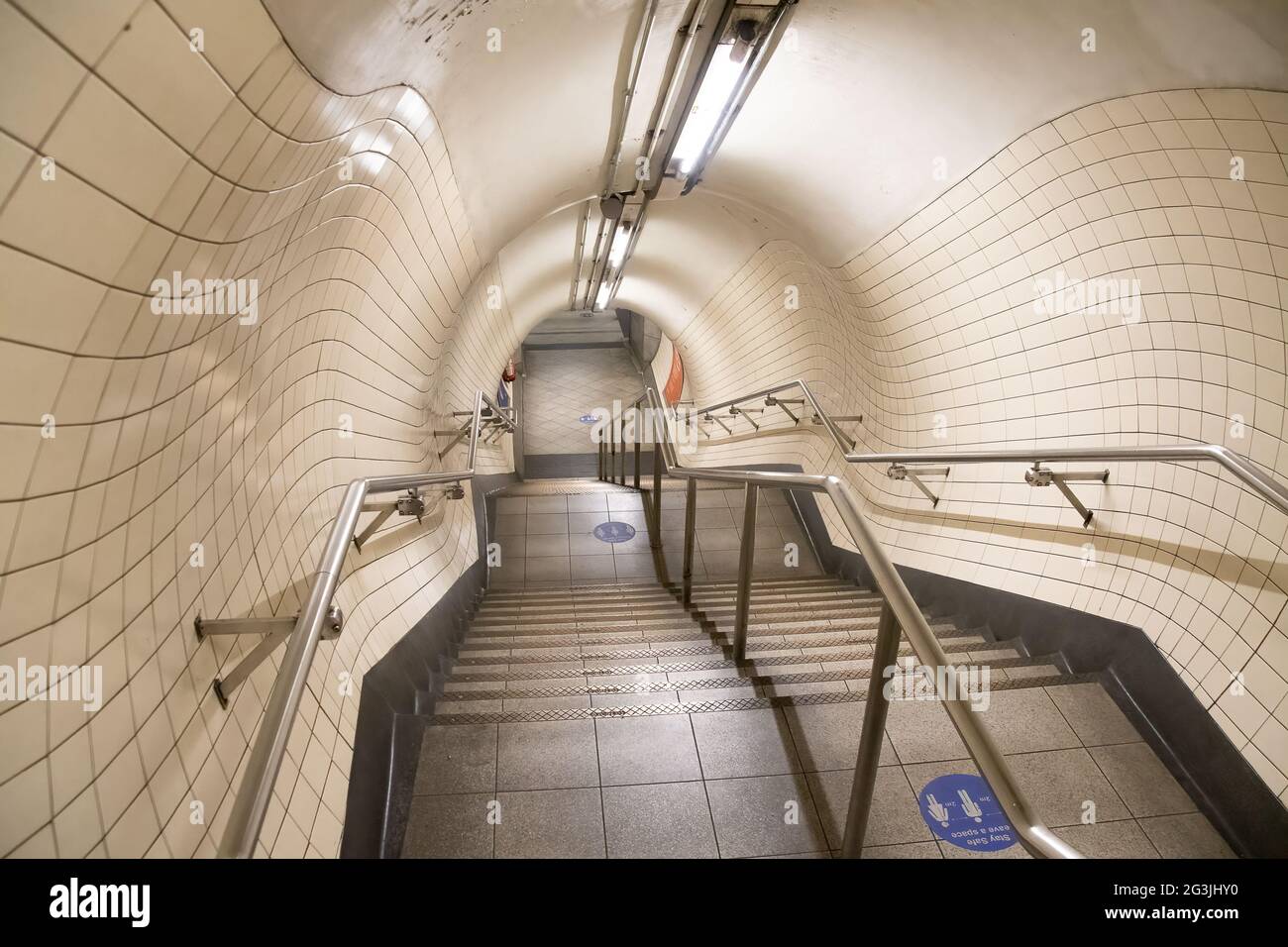 View looking up and down some stairs Stock Photo - Alamy