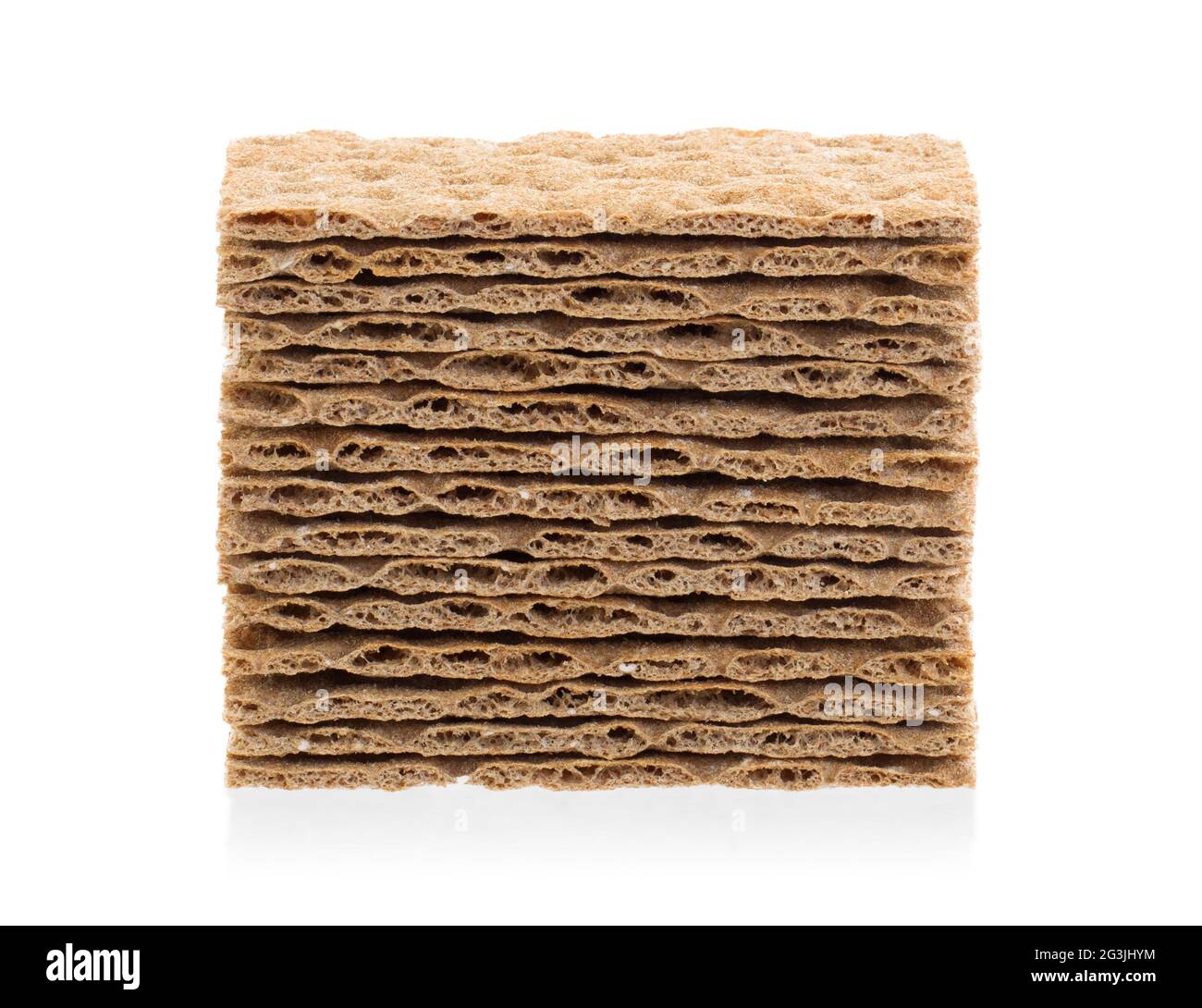Stack of crackers (breakfast) isolated Stock Photo - Alamy