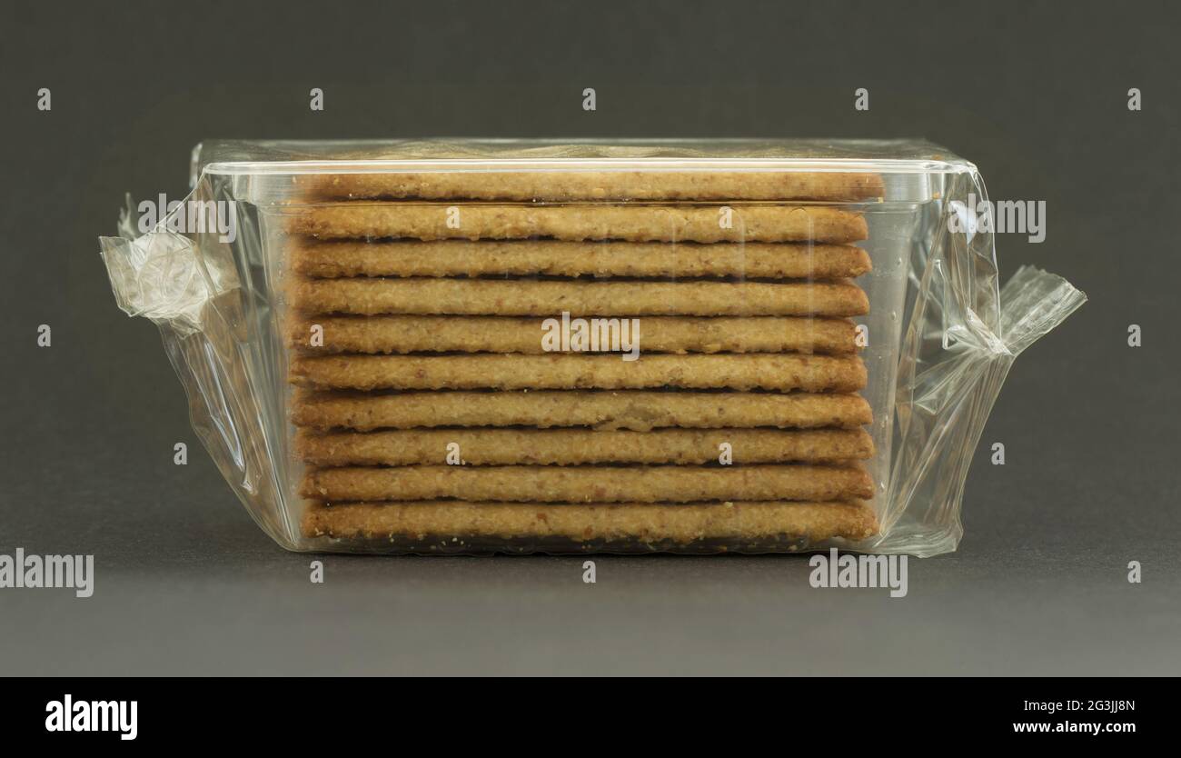 Crackers in plastic Stock Photo - Alamy