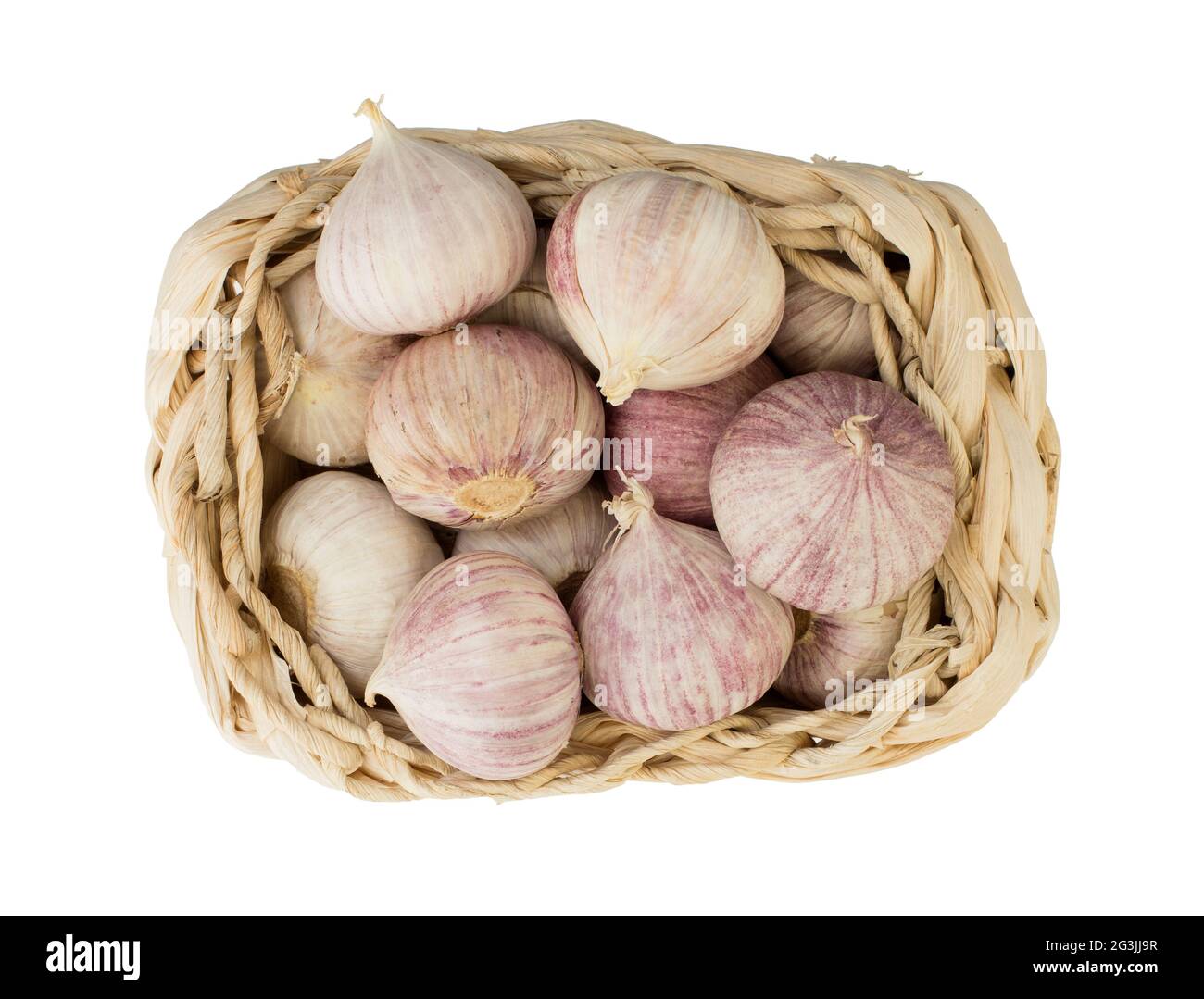 Raw garlic (small) isolated Stock Photo - Alamy