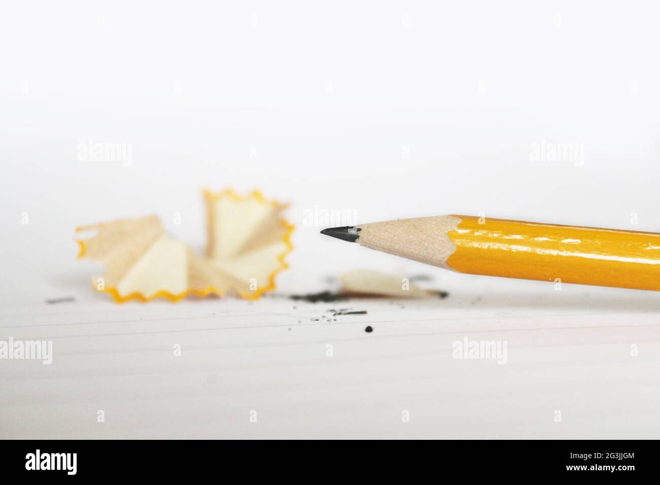 Sharp yellow pencil Stock Photo - Alamy