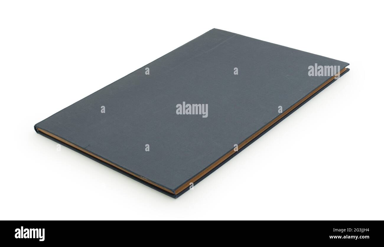 Closed old book isolated Stock Photo - Alamy