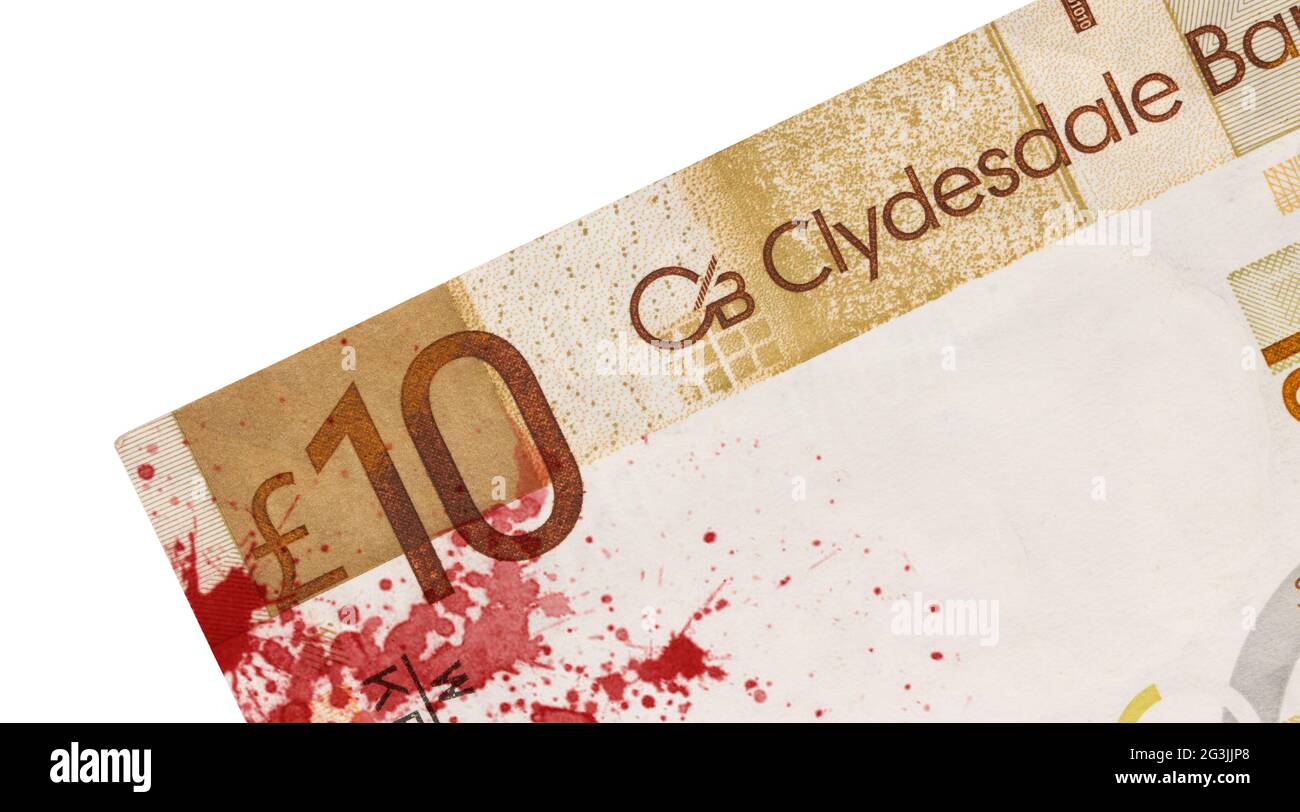 Money stained with blood hi-res stock photography and images - Alamy