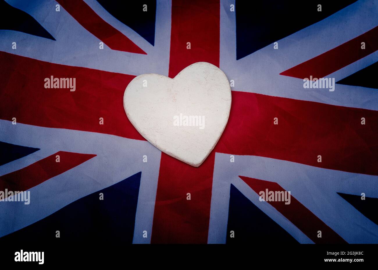 Love england heart flag hi-res stock photography and images - Alamy