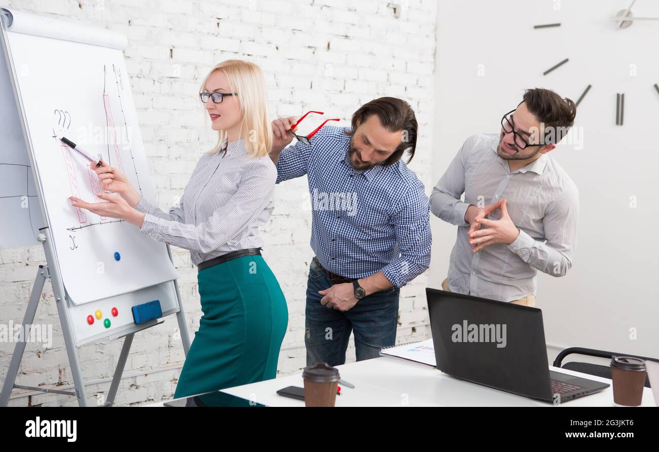 Presentation planning business woman hi-res stock photography and ...
