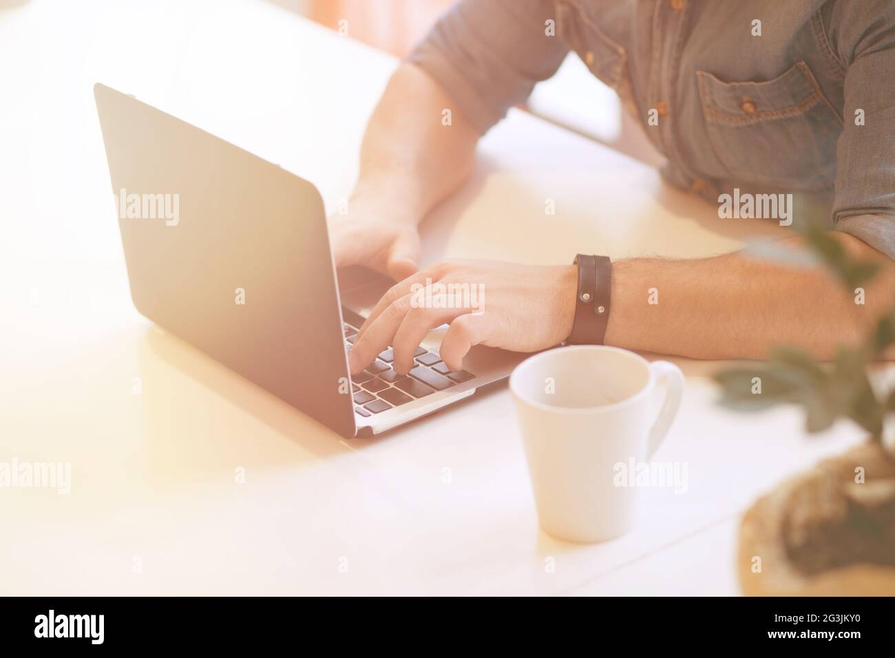 Contractor man working using hi-res stock photography and images - Alamy