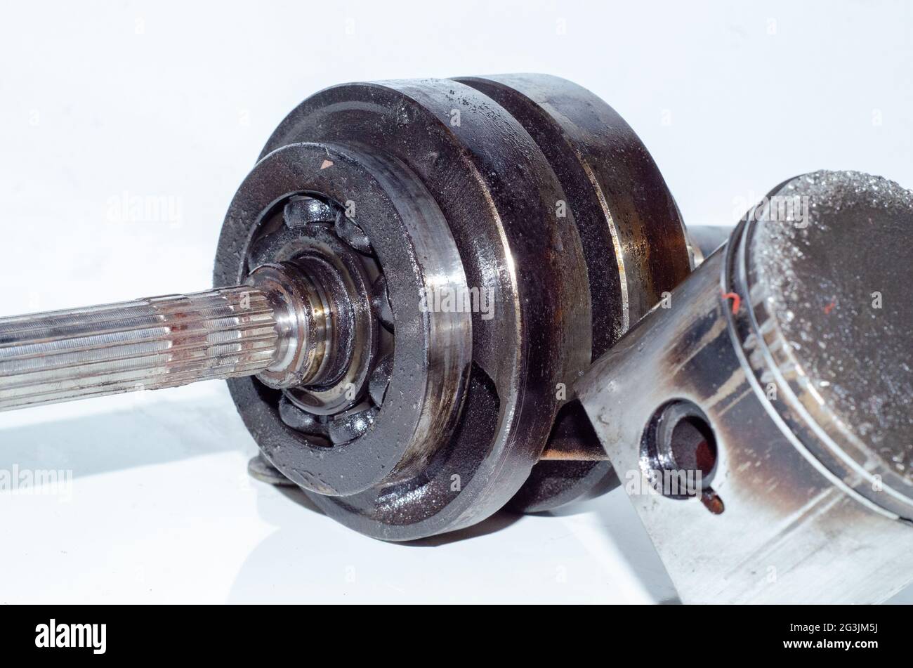 Seizure due to overheating mainly piston crown Stock Photo - Alamy