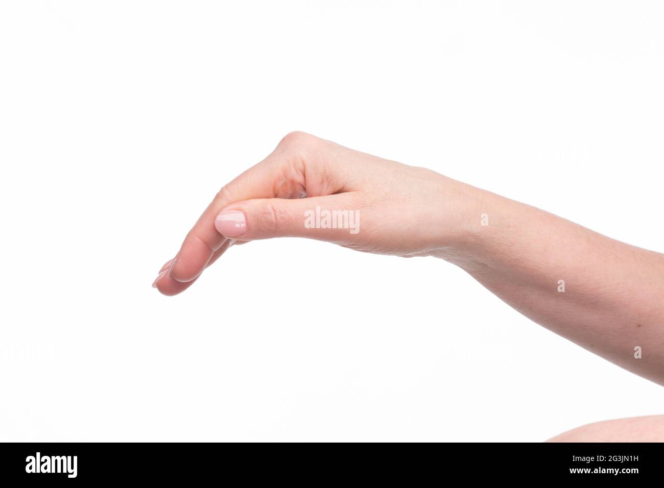 Woman#39;s palm down Stock Photo - Alamy