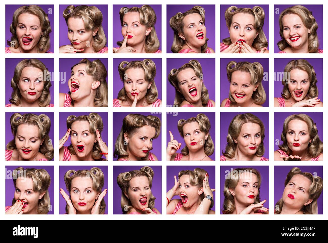 Emotions collage hi-res stock photography and images - Alamy