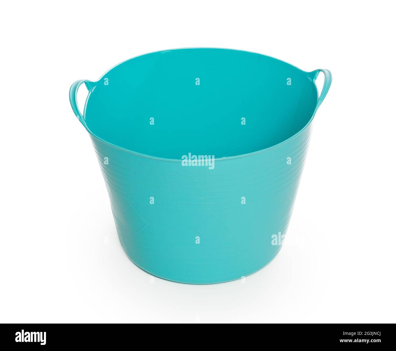 Blue color plastic basket Stock Photo - Alamy