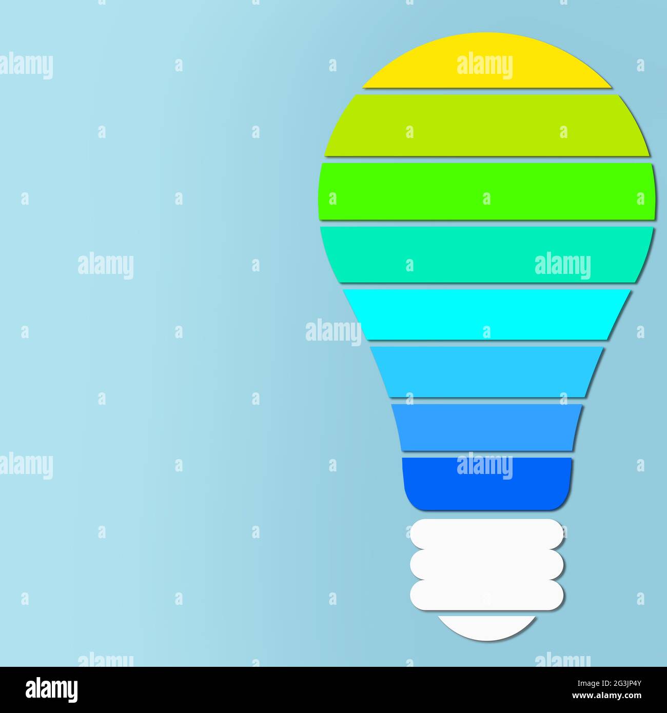 Light bulb banner Stock Photo - Alamy