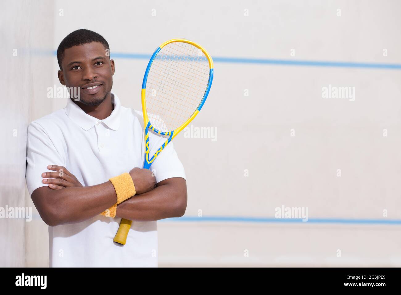 Squash court player hi-res stock photography and images - Alamy