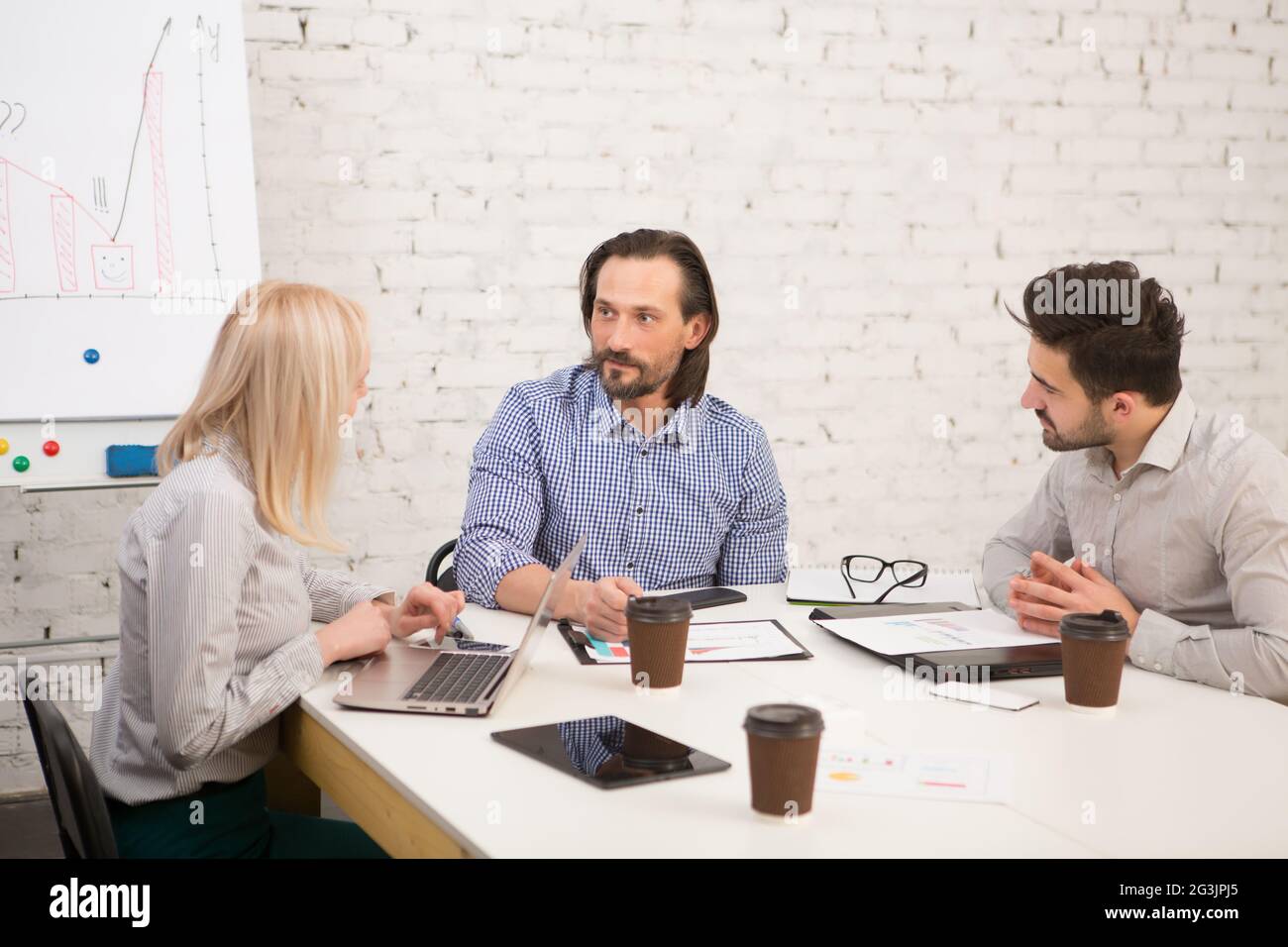 Coworking of businessteam Stock Photo - Alamy