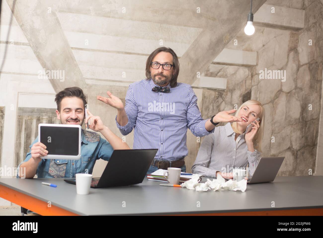 Coworking businessteam hi-res stock photography and images - Alamy