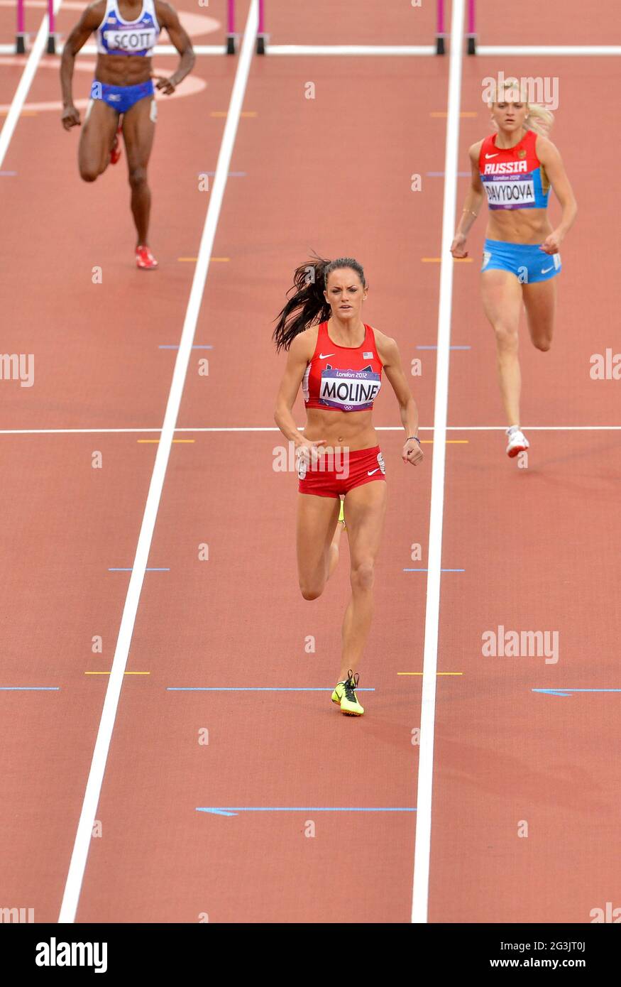 LONDON, ENGLAND - AUGUST 5, Georganne Moline of the United States in ...