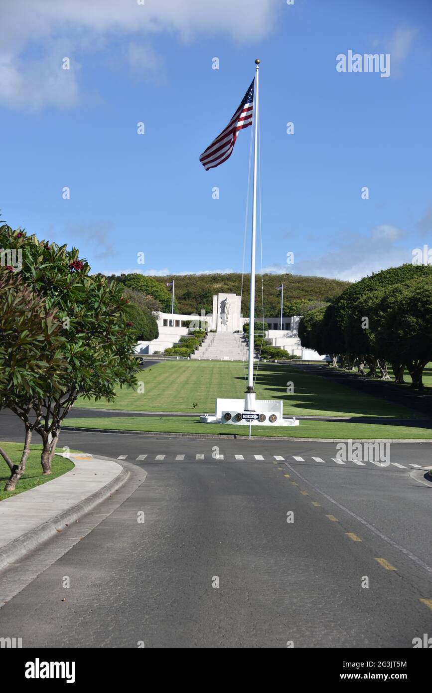 Oahu, HI. U.S.A. 6/5/2021. National Memorial Cemetery of the Pacific ...