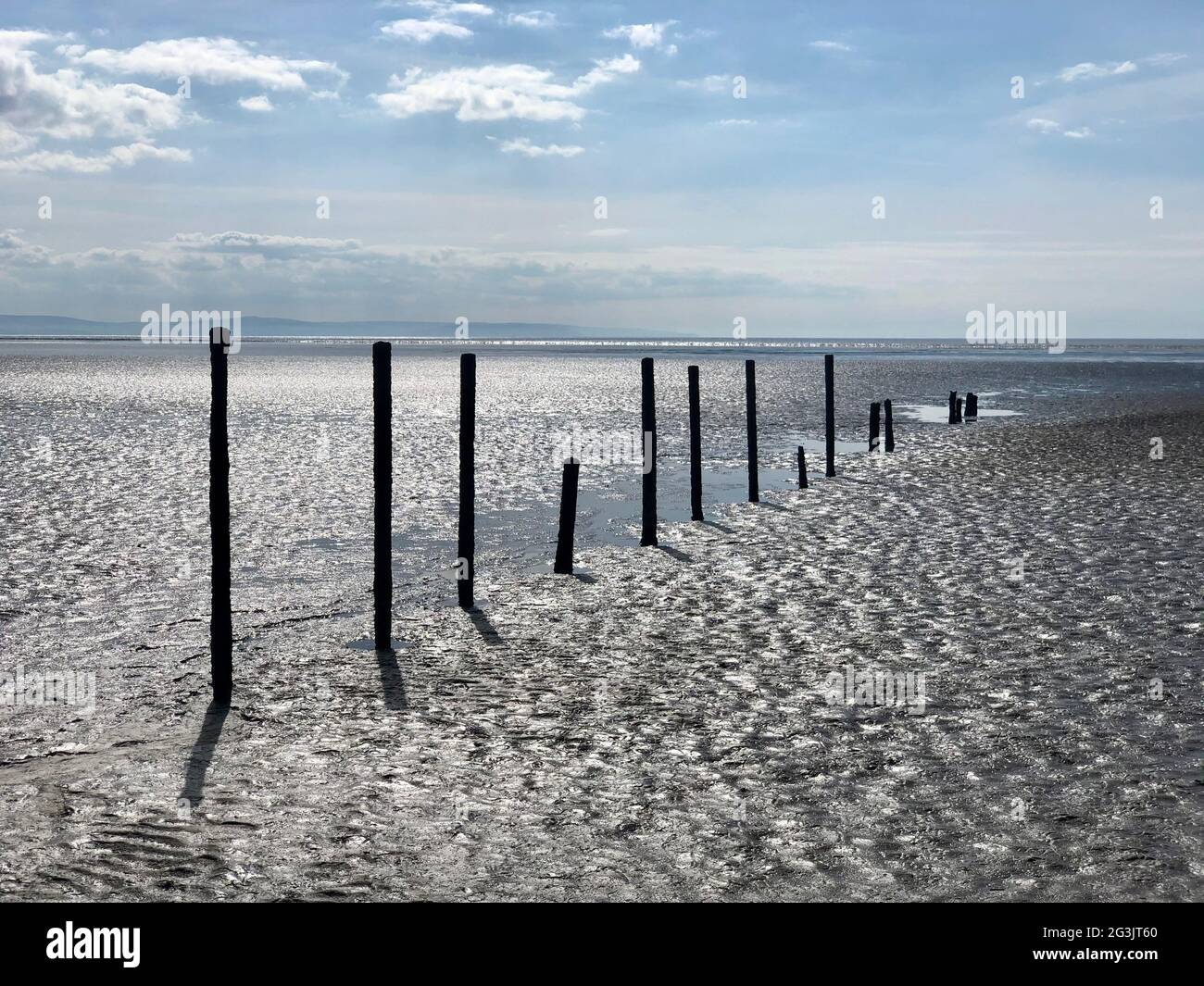 Beach Landscape at Burnham on Sea Stock Photo - Alamy