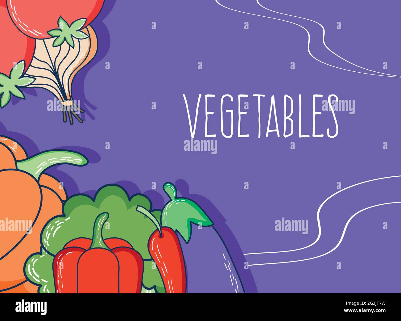 vegetables lettering card healthy food Stock Vector Image & Art - Alamy