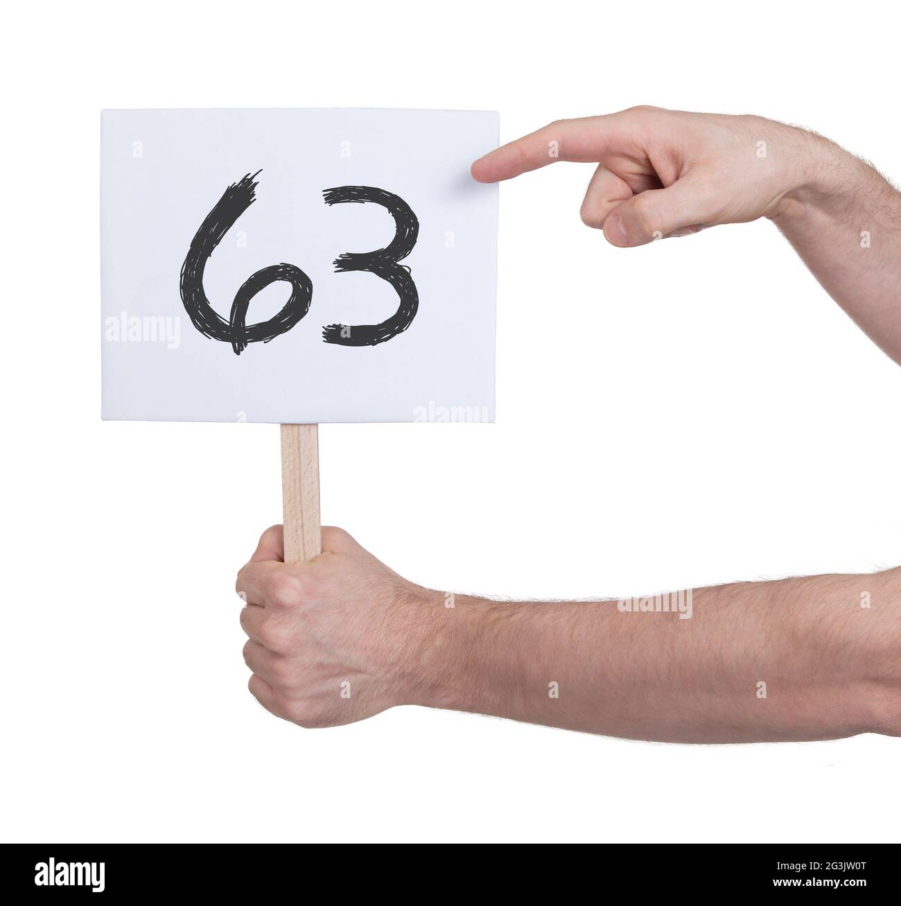 Number 63 Cut Out Stock Images & Pictures - Alamy