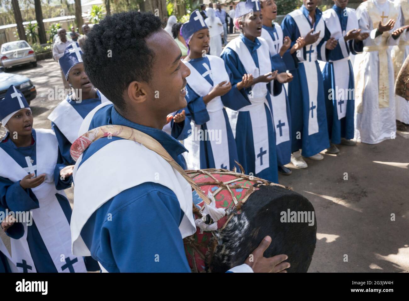 Ethiopian Orthodox Church Choir Stock Photo - Alamy