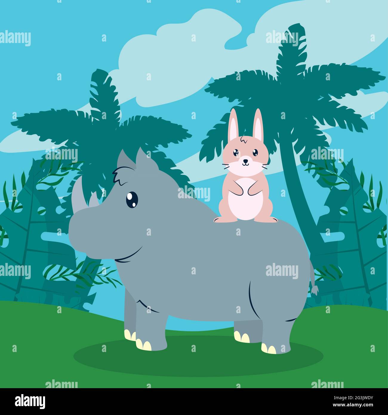 Land at camp rhino Stock Vector Images - Alamy