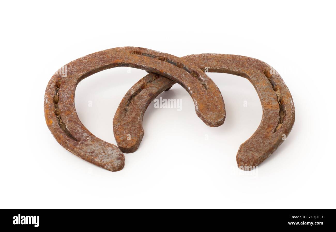 Old rusty horseshoes hi-res stock photography and images - Alamy
