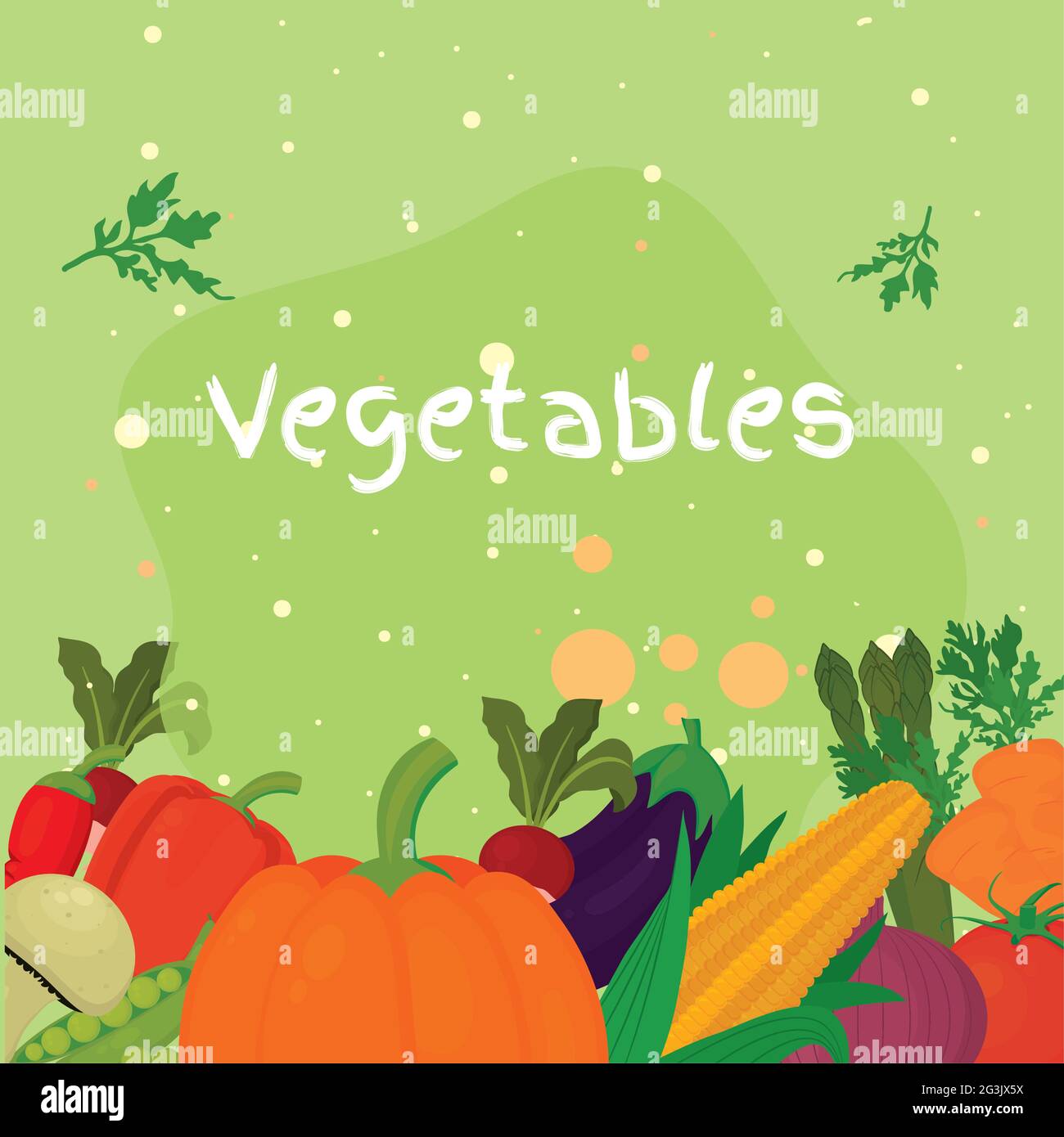vegan lettering with vegetables healthy food Stock Vector Image & Art ...