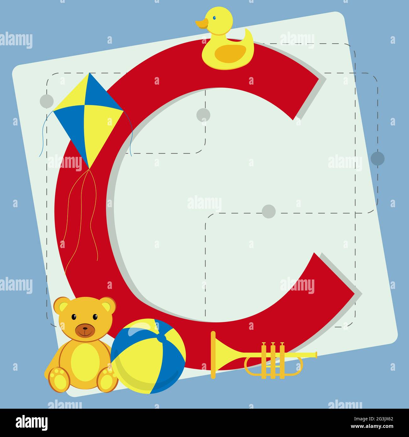 Toy horn Stock Vector Images - Alamy
