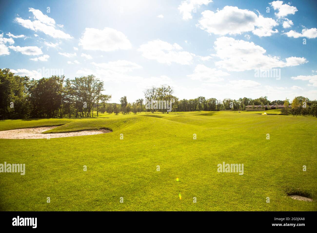 Golf course landscape Stock Photo - Alamy